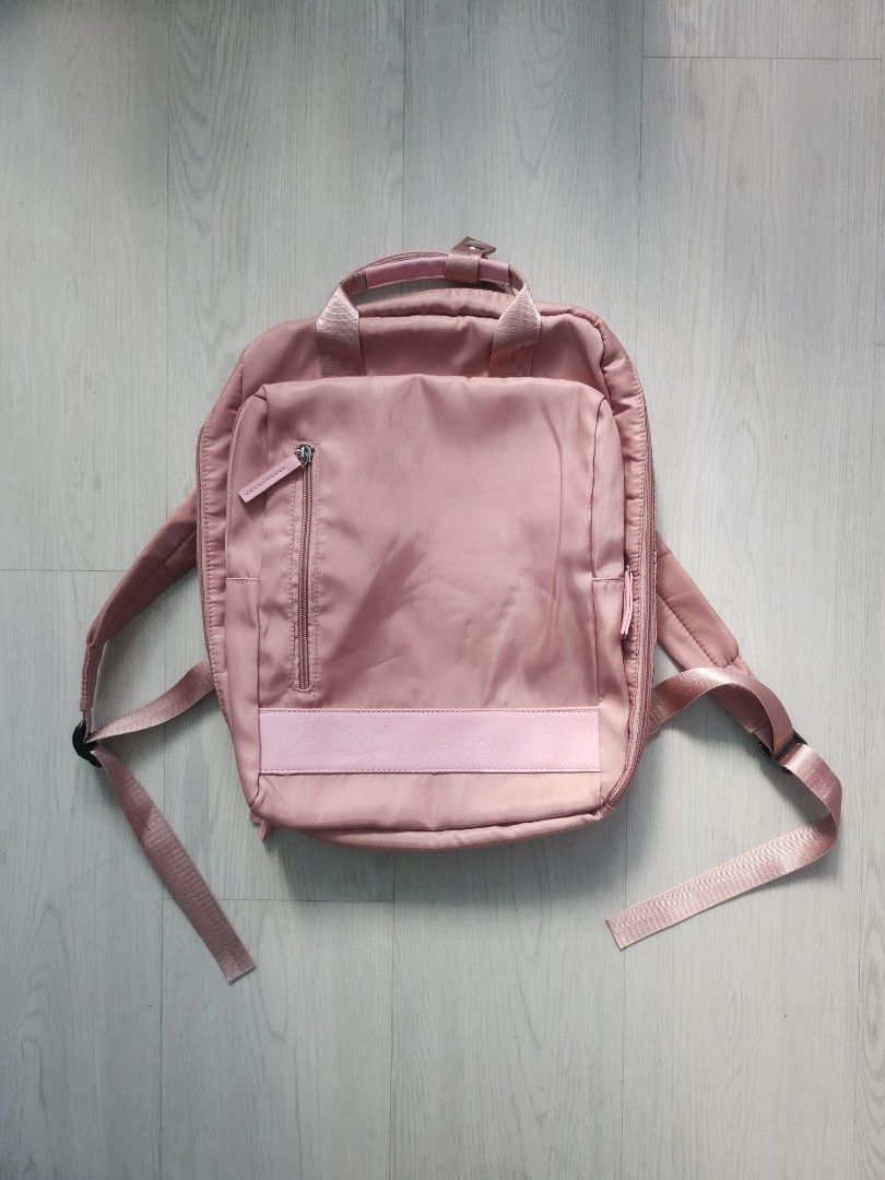 Pink Laptop Backpack, Women's Fashion, Bags & Wallets, Backpacks on ...