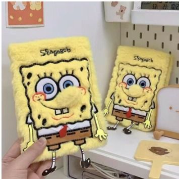 PO Spongebob Square Pants Flurry Fur Note Book Spong Bob Notebook ...