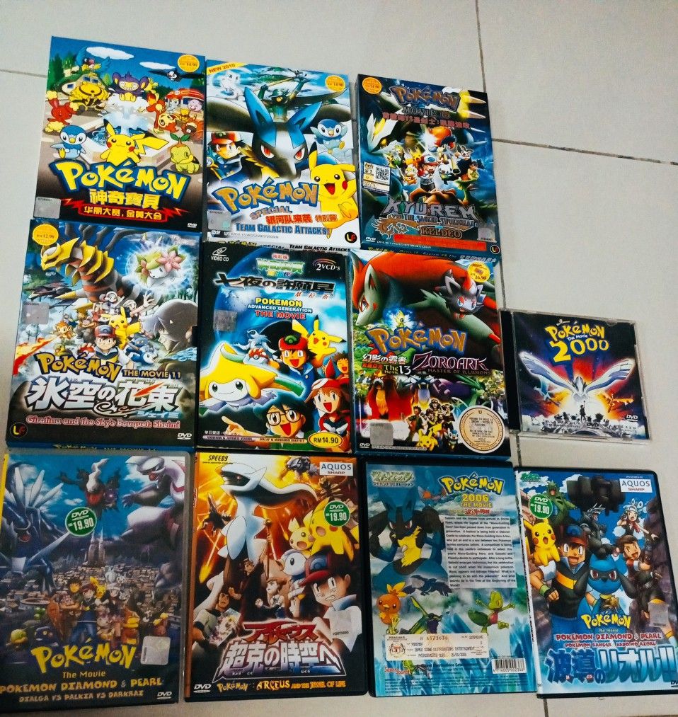 POKEMON Movie DVD, Hobbies & Toys, Music & Media, CDs & DVDs on Carousell