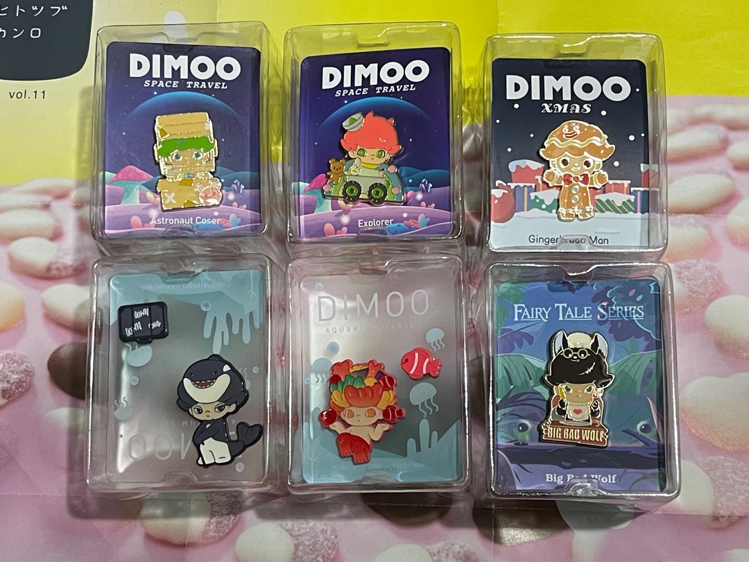 Popmart Dimoo Pin, 興趣及遊戲, 玩具 & 遊戲類 - Carousell
