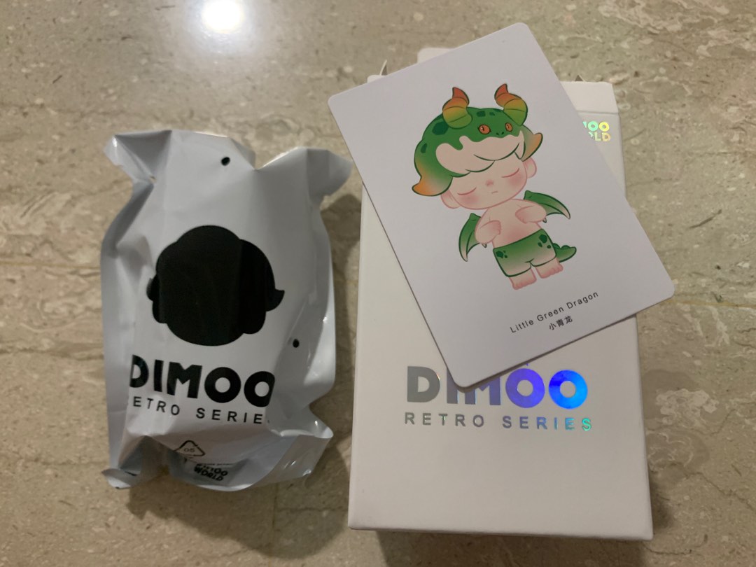 Popmart DIMOO Retro Series - Little Green Dragon, Hobbies & Toys, Toys ...