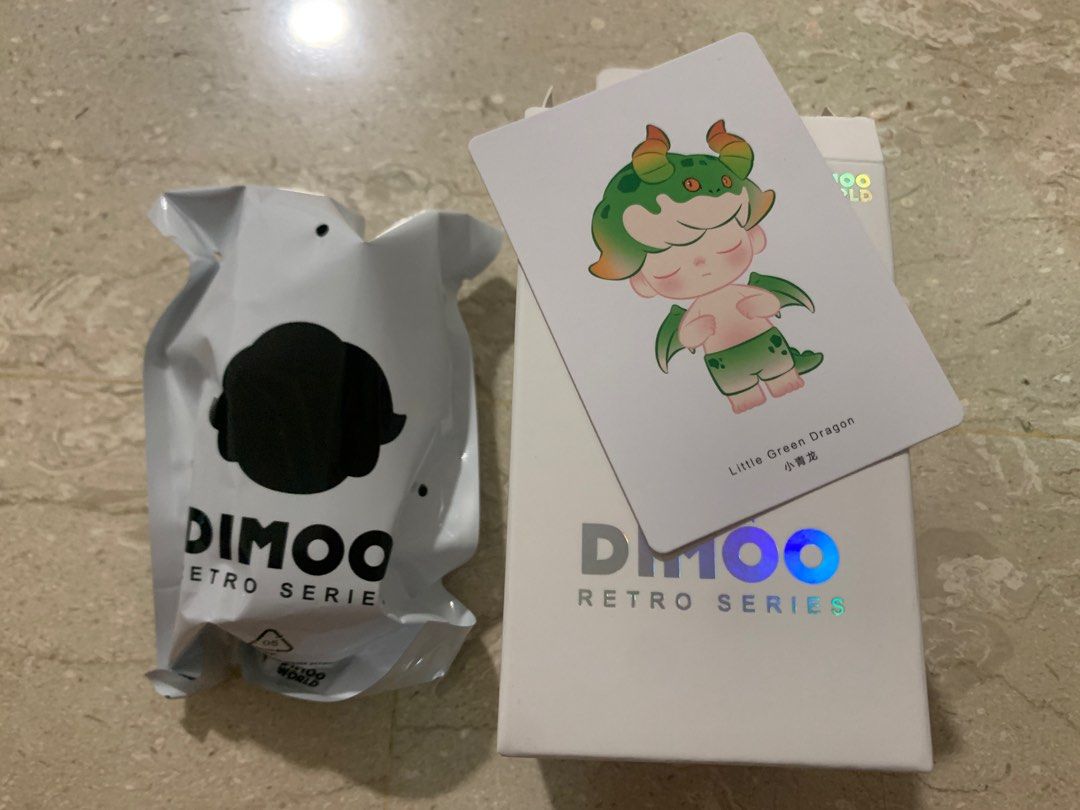 Popmart DIMOO Retro Series - Little Green Dragon, Hobbies & Toys, Toys ...