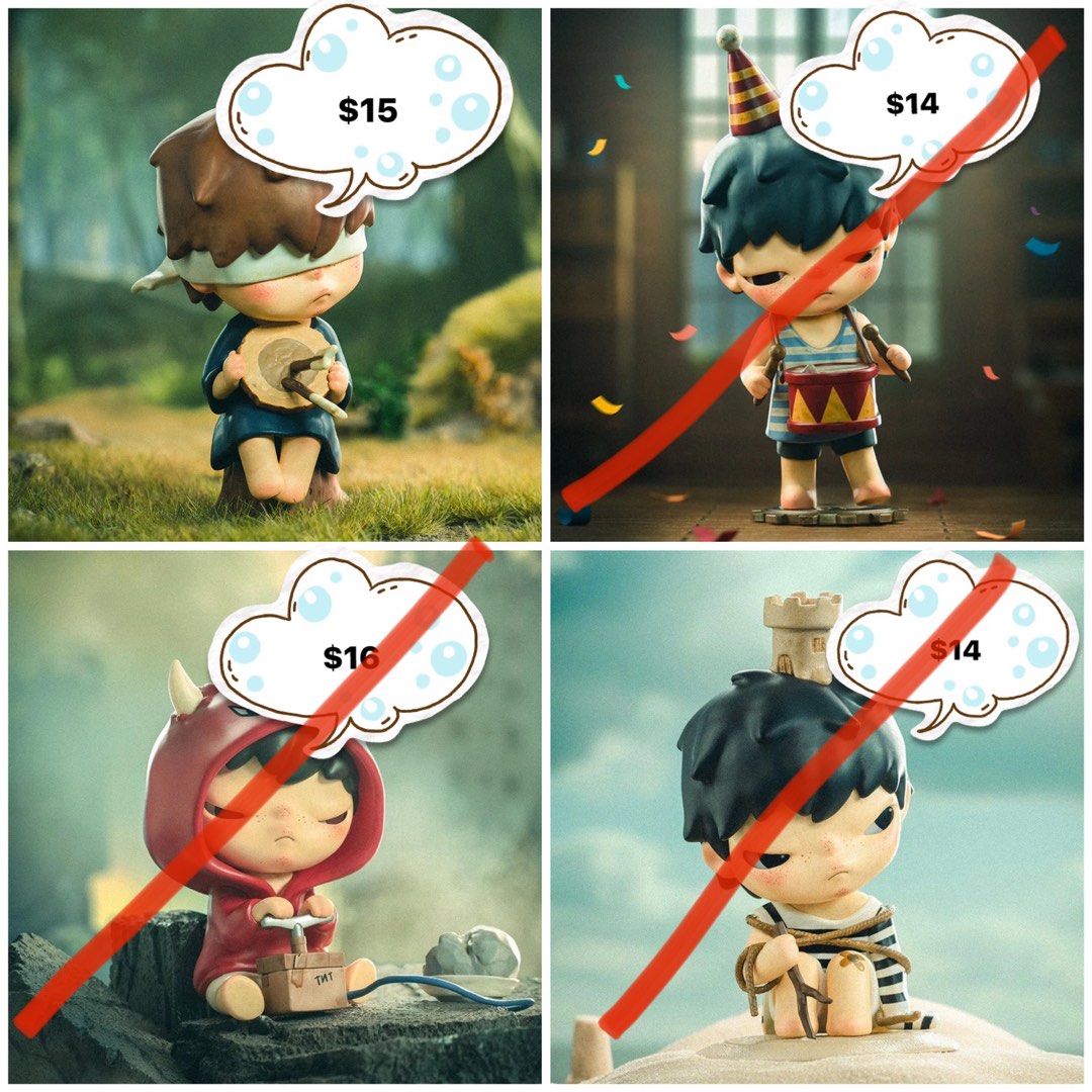 Popmart pop mart Hirono Mine series Destroy/Prison/Fool/Blind brand new ...