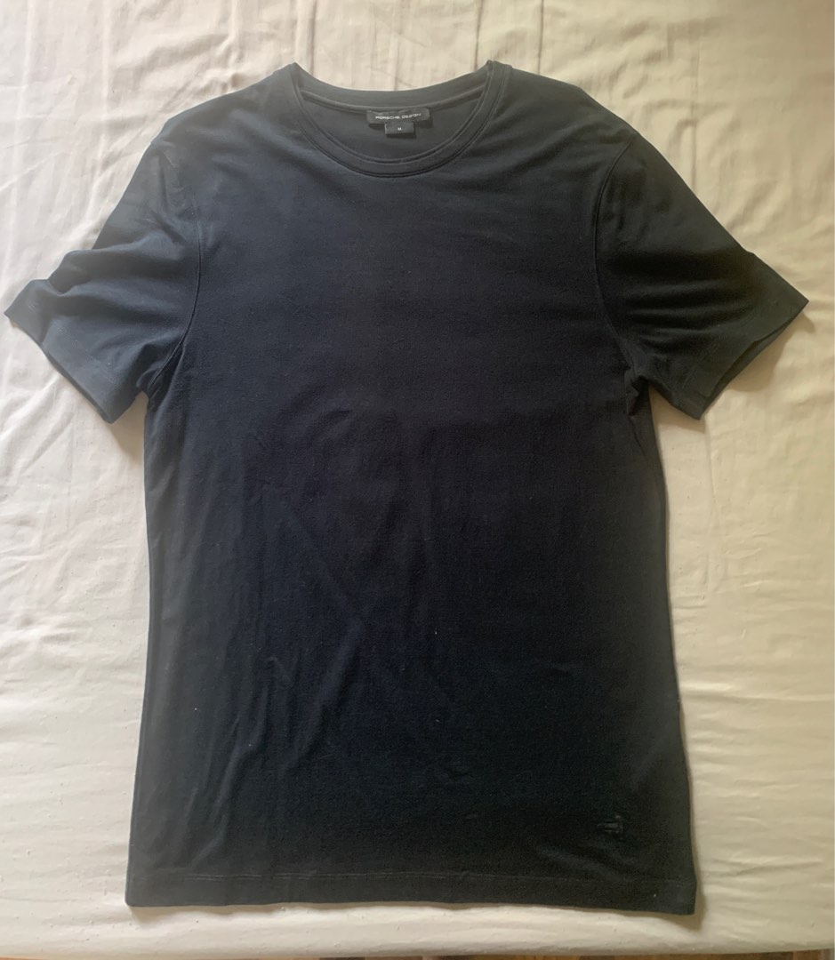 Porsche Design Black Basic Tee, Men's Fashion, Tops & Sets, Tshirts & Polo Shirts on Carousell