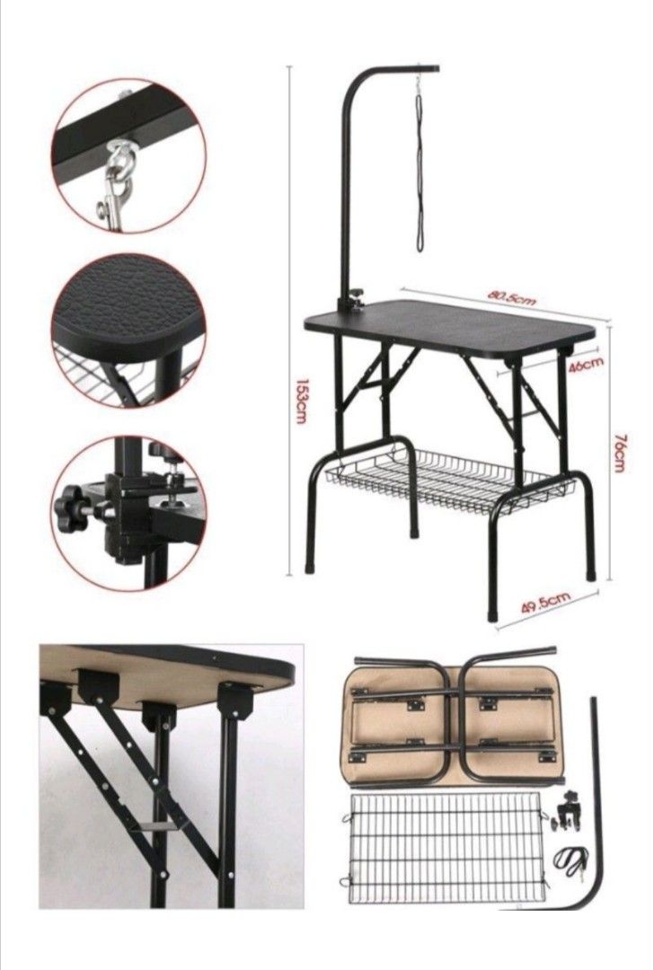 Portable Pet grooming table with tray, Pet Supplies, Health & Grooming ...