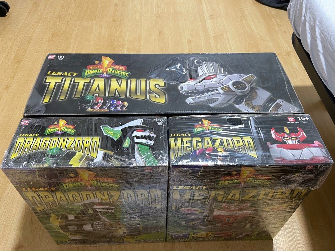 Power rangers legacy megazord dragonzord Titanus ultrazord!! Rare set ...