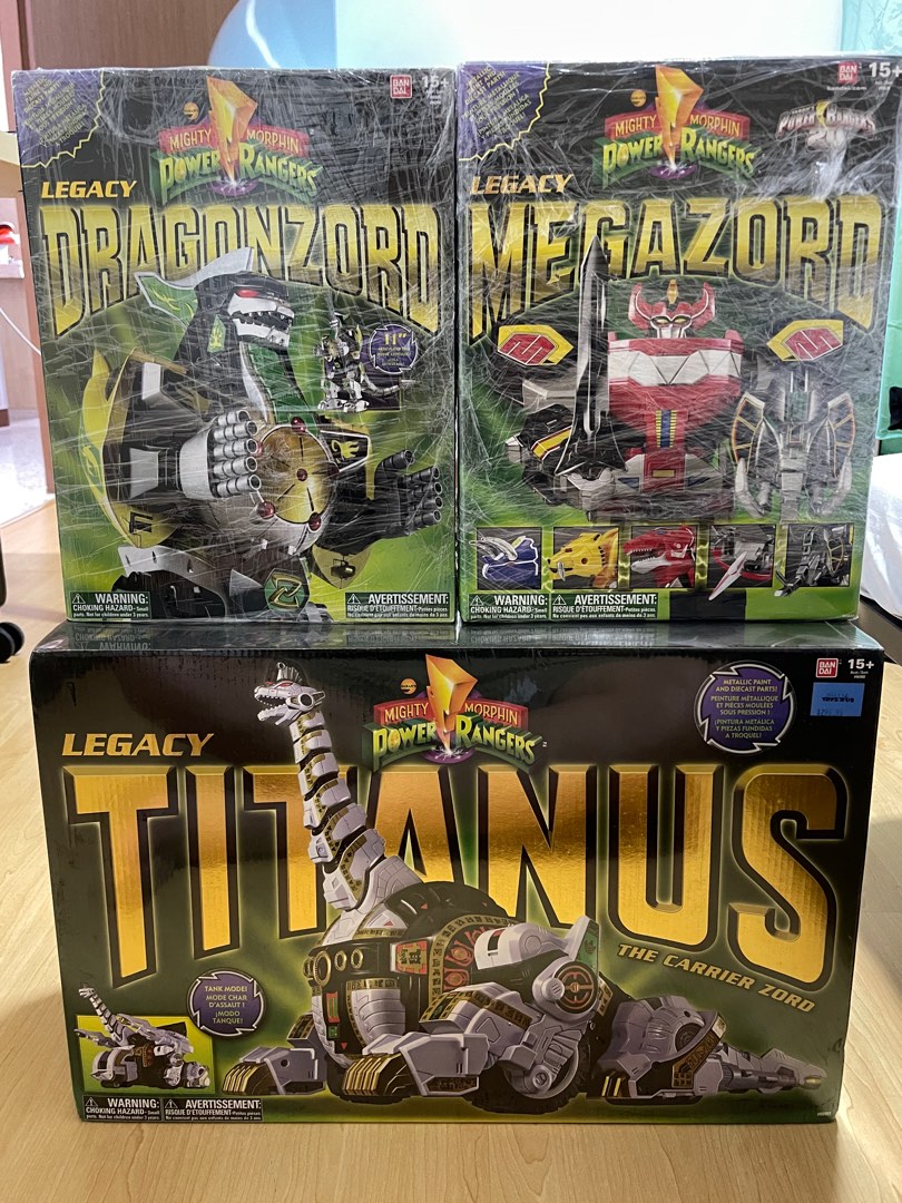 Power rangers legacy megazord dragonzord Titanus ultrazord!! Rare set ...