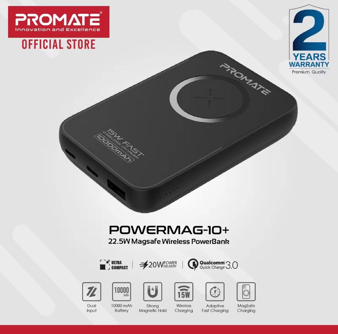 Promate magsafe powerbank, Mobile Phones & Gadgets, Mobile & Gadget ...