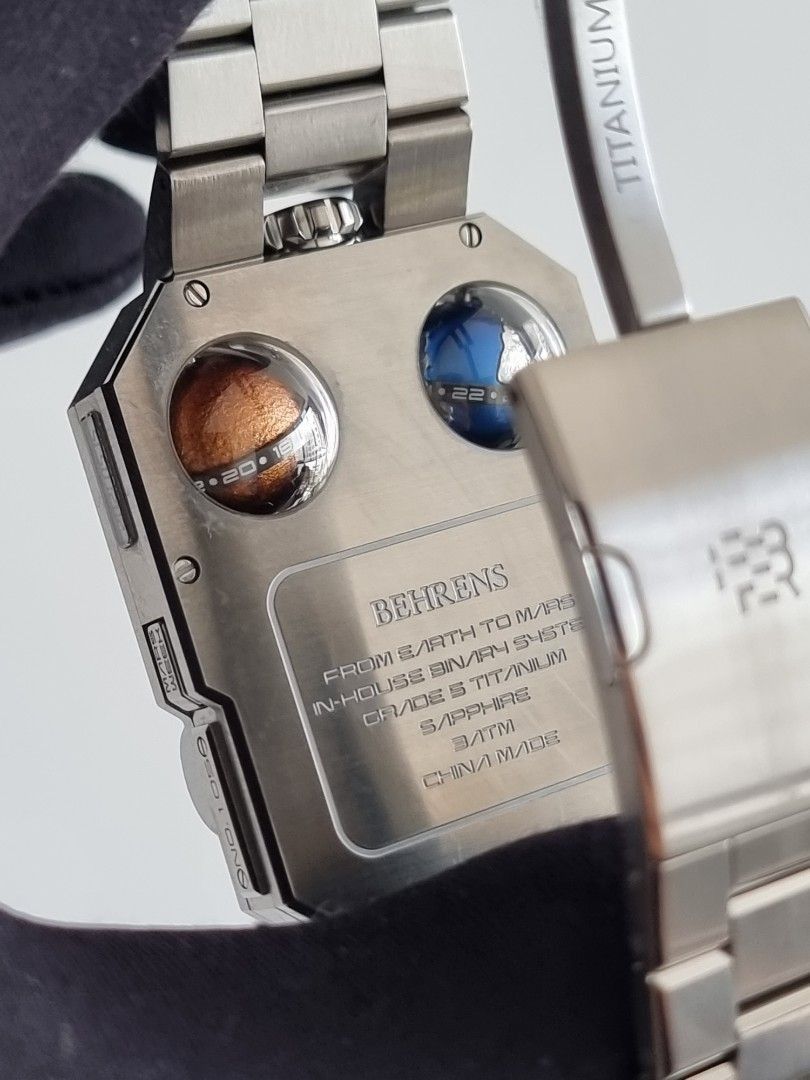 [RARE!] BEHRENS PROJECT ONE MARS & EARTH DUAL TIME B025 B25 25 CHINESE ...