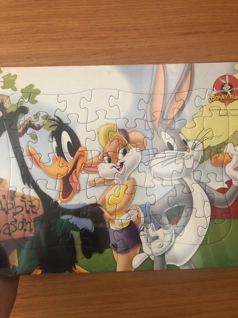 Rare! Brand new looney tunes bugs bunny tweety bird duck jigsaw puzzle ...