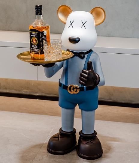 Ready Stock 66cm Cartoon Coffee Table Violent Bear Large Decoration Art ...