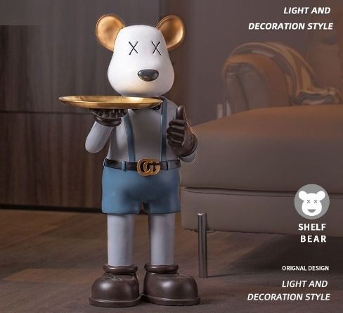 Ready Stock 66cm Cartoon Coffee Table Violent Bear Large Decoration Art ...