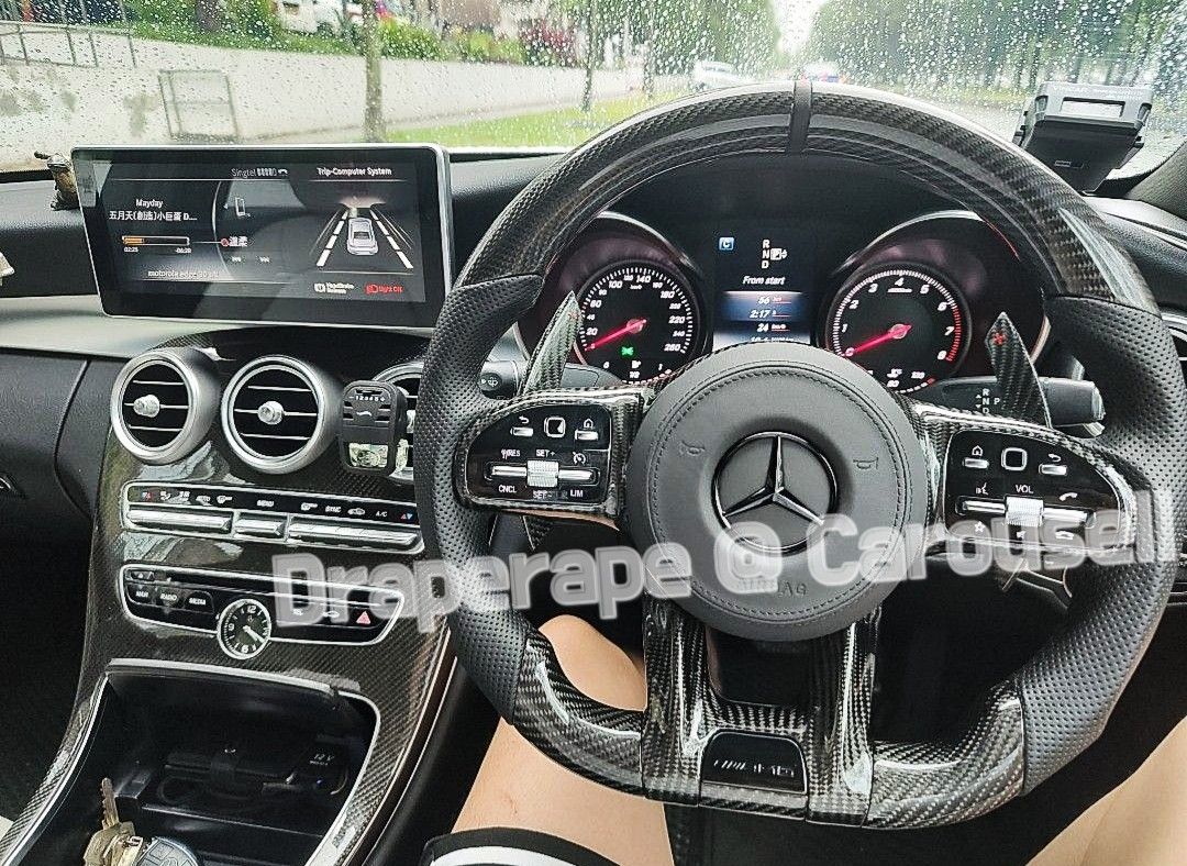 [Ready Stock] Mercedes AMG Black Series Carbon Fiber Steering Wheel For ...
