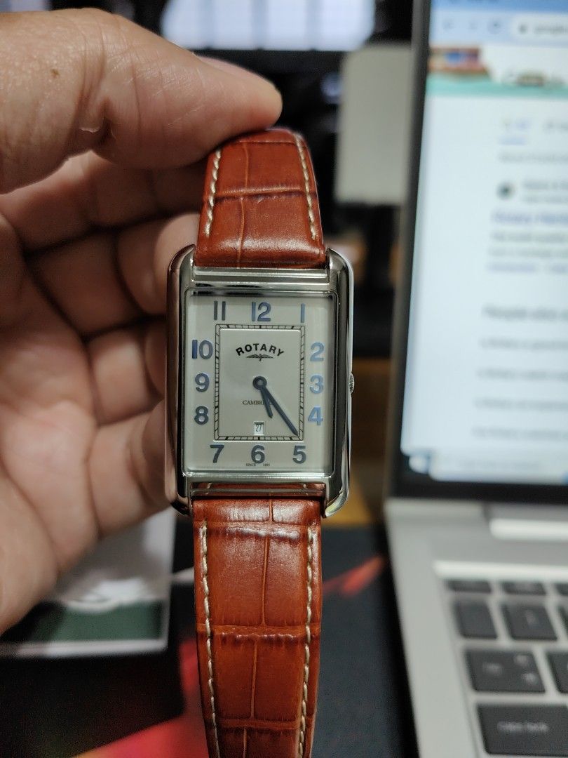 Rectangular Watch, Men's Fashion, Watches & Accessories, Watches on ...