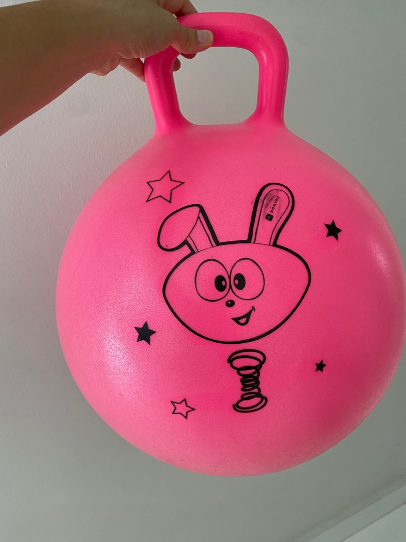 Resist 45 cm Kids' Gym Space Hopper - Pink, Hobbies & Toys, Toys ...