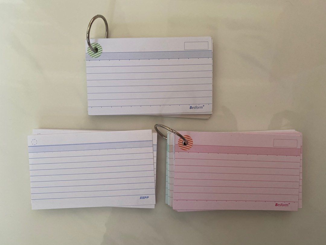 Ruled Cards White Coloured ESPP Bestform, Hobbies & Toys, Stationery ...
