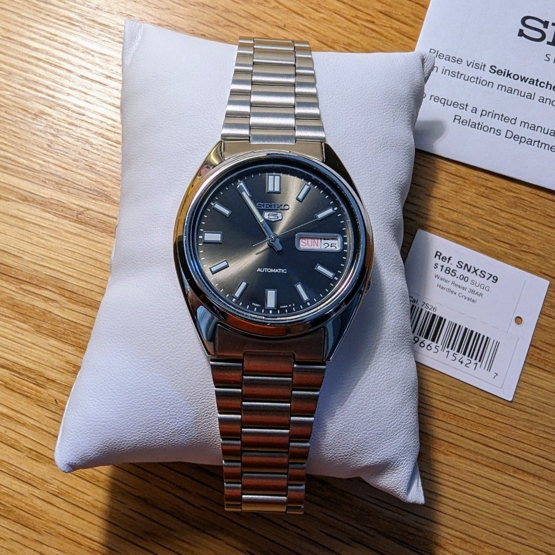 Seiko 5 SNXS79 Automatic Stainless Steel Gents Watch, Men's Fashion ...