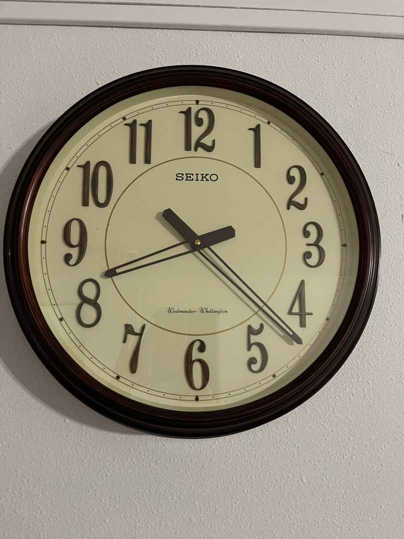 Seiko Wall clock, Furniture & Home Living, Home Decor, Clocks on Carousell