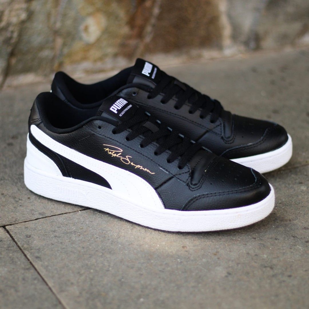 Sepatu Puma Ralph Simpsons Black Strip White Original, Fesyen Pria ...
