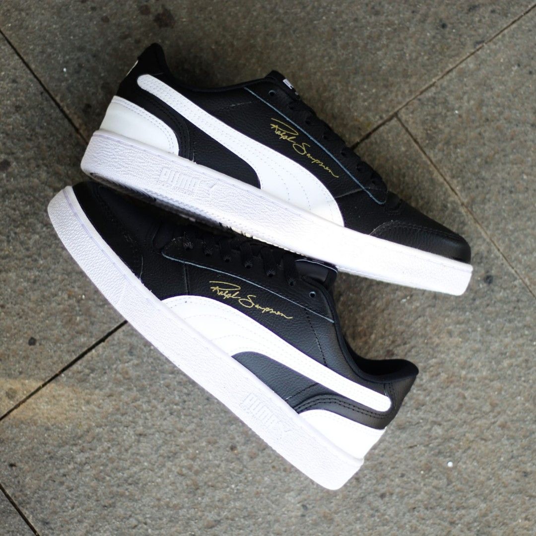Sepatu Puma Ralph Simpsons Black Strip White Original, Fesyen Pria ...