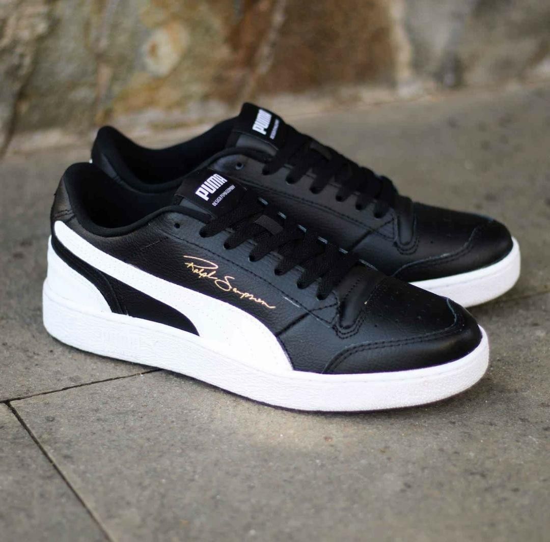 Sepatu Puma Ralph Simpsons Black Strip White Original, Fesyen Pria ...