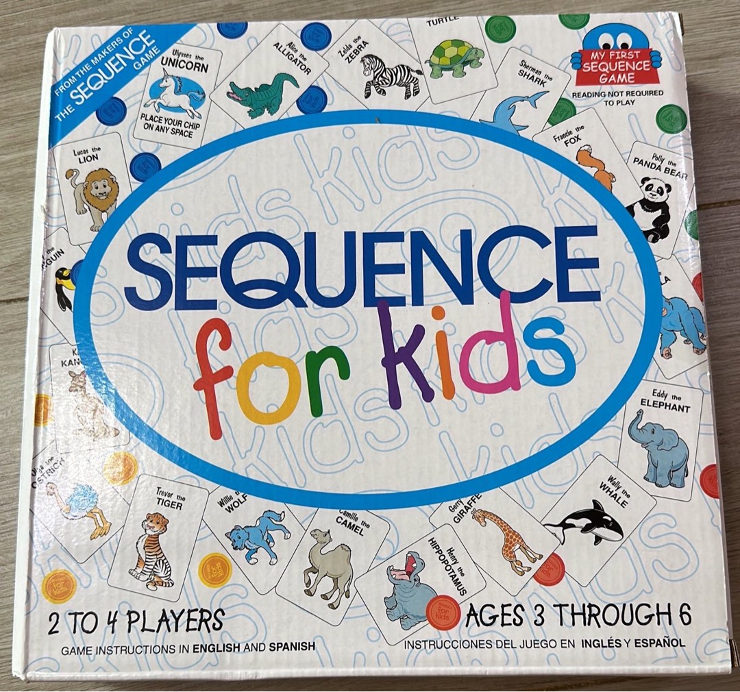 Sequence for kids board game, 興趣及遊戲, 玩具 & 遊戲類 - Carousell