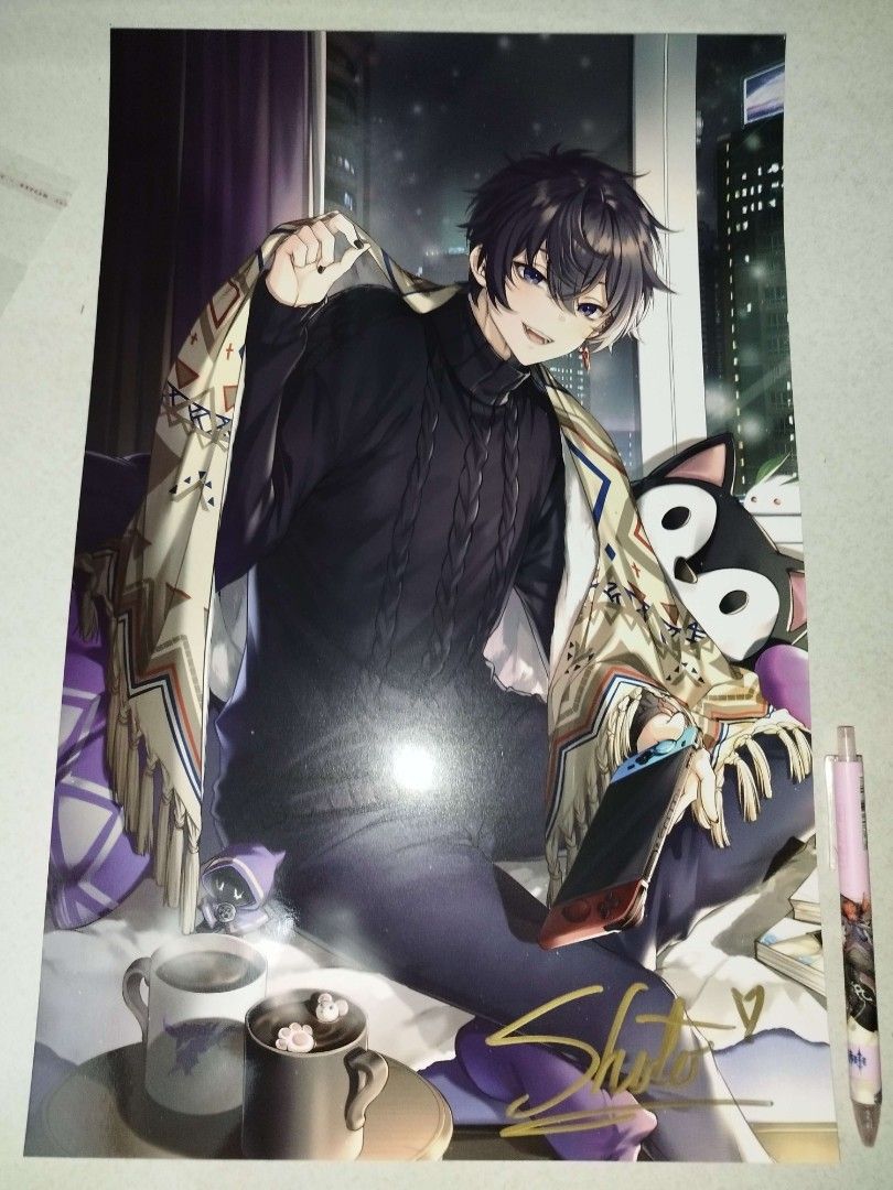 VTuber Shoto Signed Winter Poster on Carousell