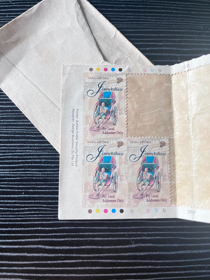Singapore tinrickshaw stamps, Hobbies & Toys, Memorabilia ...
