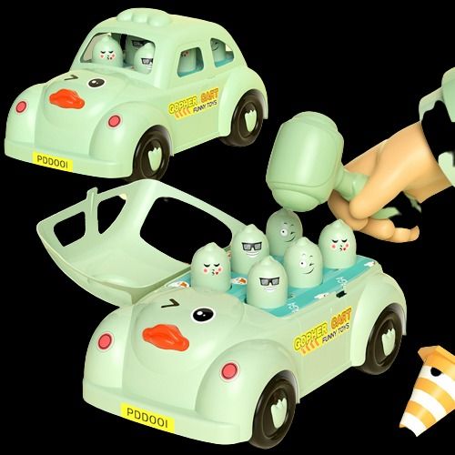 Single Green Hammer Knocking Car Toy For Kids 1 - 3 years, Hobbies ...