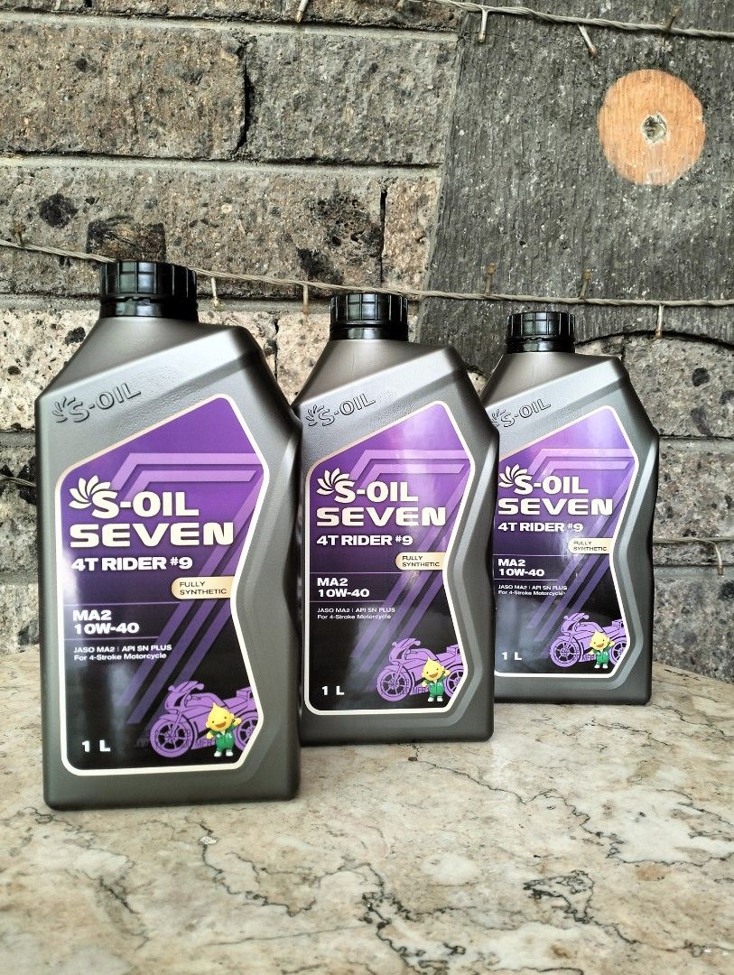 S-Oil Seven Rider #9 MA2 1Liter Fully Synthetic Made in Korea on Carousell