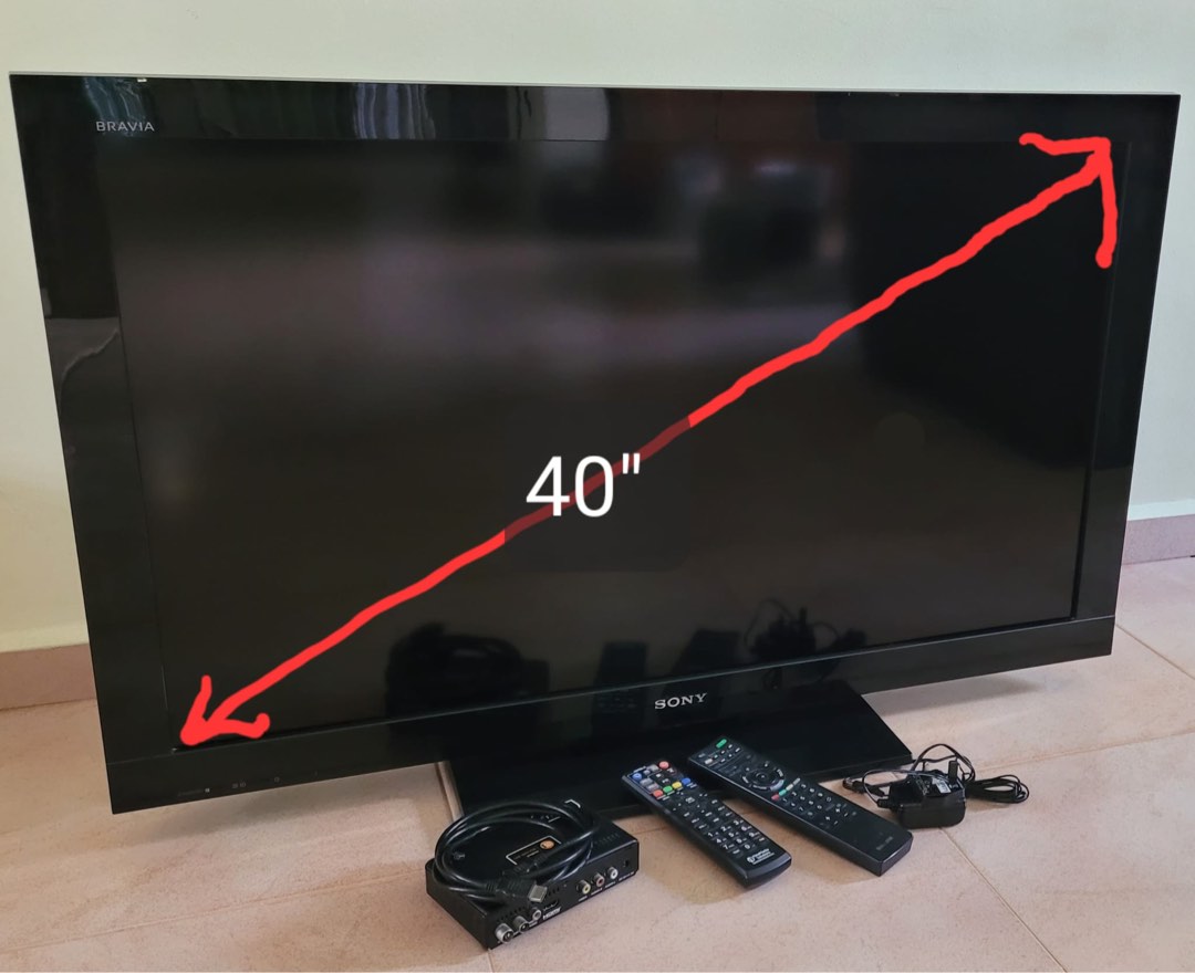 Sony 40” TV KLV-40BX400 and Digital TV Box, TV & Home Appliances, TV ...