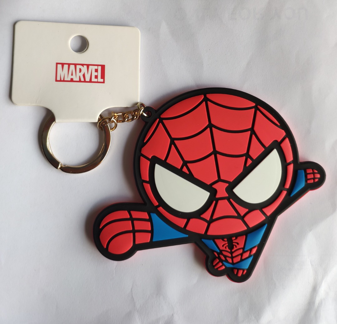 Spiderman Keychain with Mirror, Women's Fashion, Watches & Accessories ...