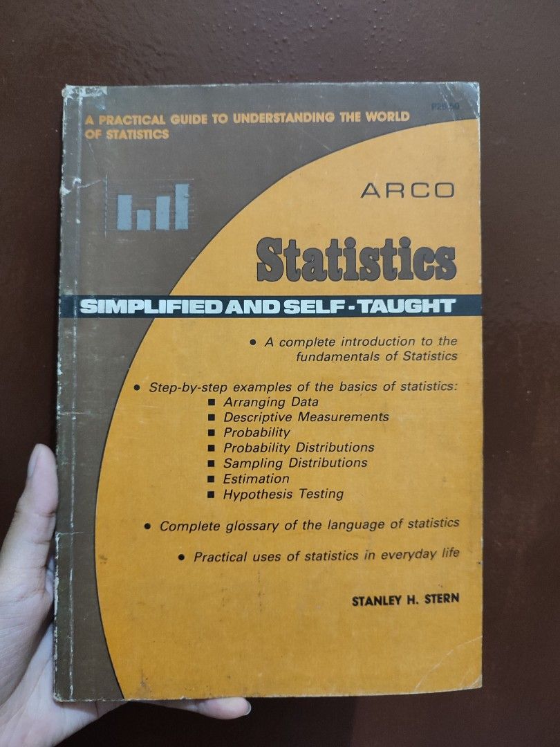 Statistics: Simplified and Self-taught by Stanley Stern on Carousell