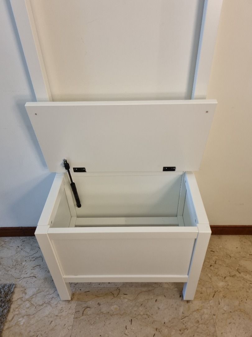MUST GO- Storage bench with towel rail - IKEA HEMNES, Furniture & Home ...