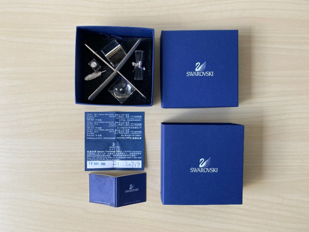 Swarovski Crystal Graduation figurine Set, Furniture & Home Living ...