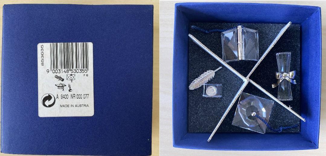Swarovski Crystal Graduation figurine Set, Furniture & Home Living ...
