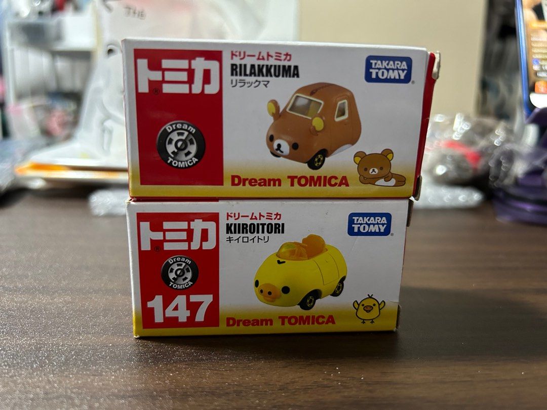 Takara Tomy toy car figurine - Rilakkuma and Kiiroitori, Hobbies & Toys ...