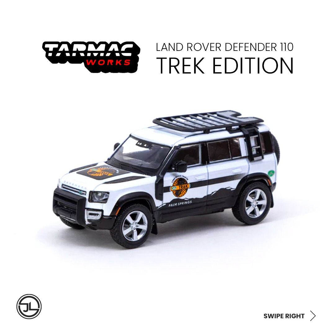 Tarmac Works Land Rover Defender 110 TREK Edition 1/64, Hobbies & Toys ...