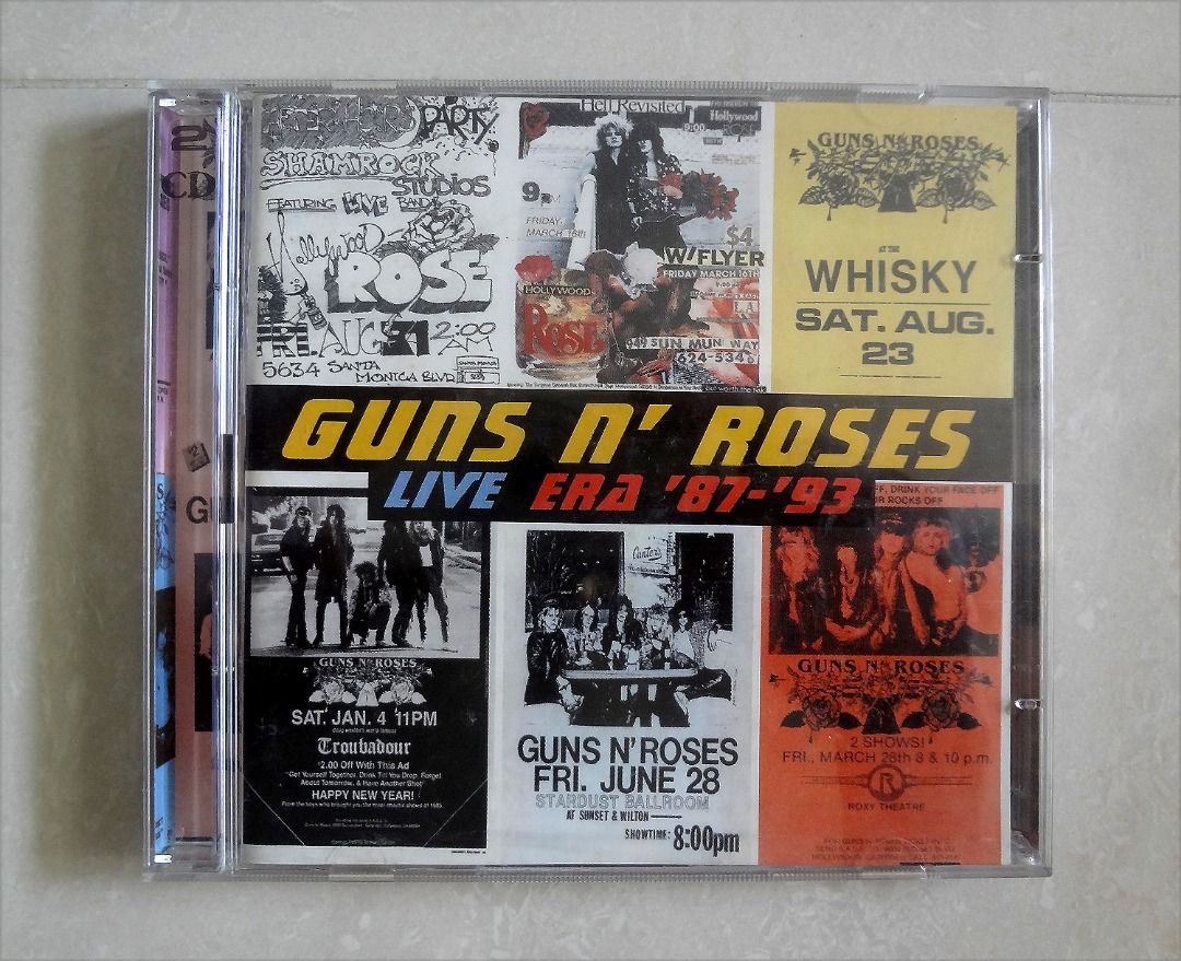The Best Of Guns N' Roses 2 CD Live Era '87-'93, Hobbies & Toys, Music ...
