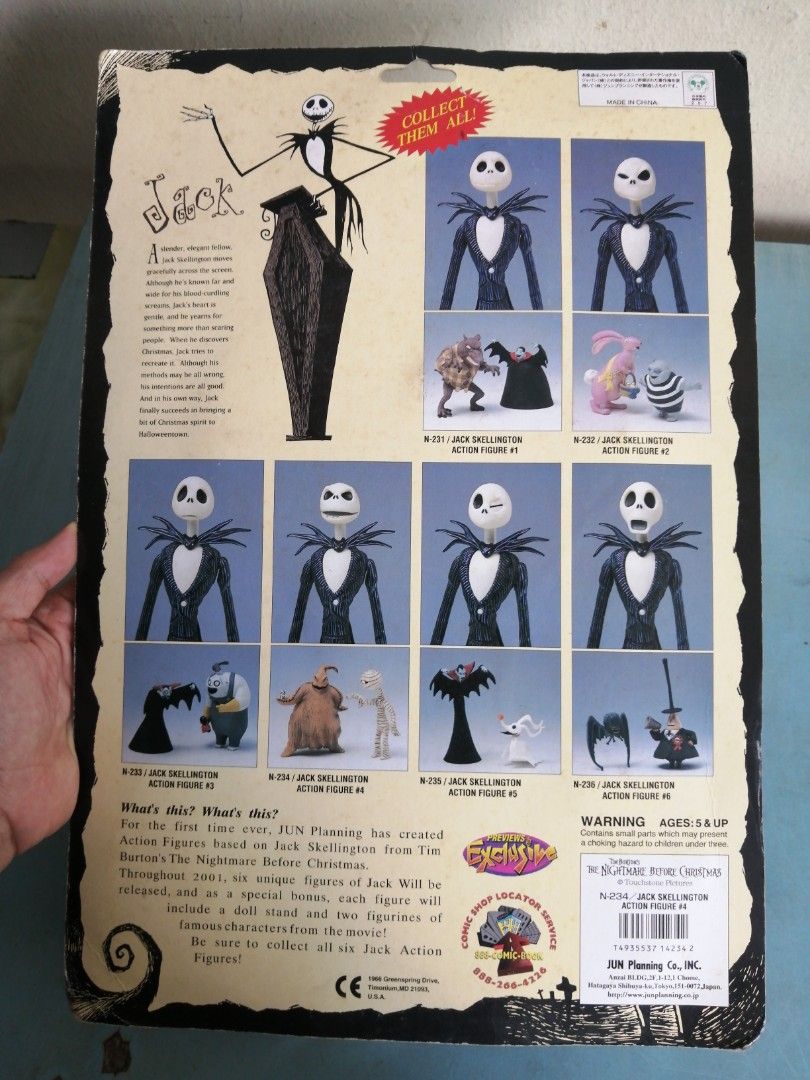The Nightmare Before Christmas Jack Skellington Figurine Toy Tim Burton Jun Planning Jack ...