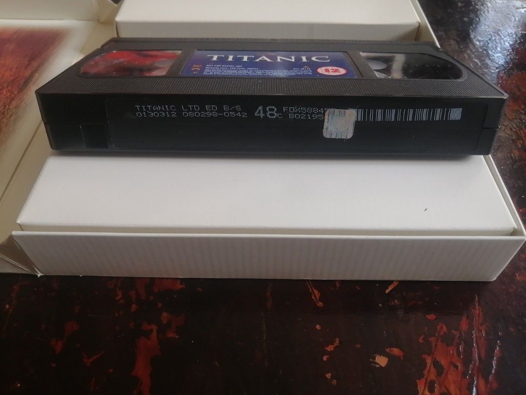 Titanic VHS Limited Edition Box Complete Set Exclusive, Hobbies & Toys ...
