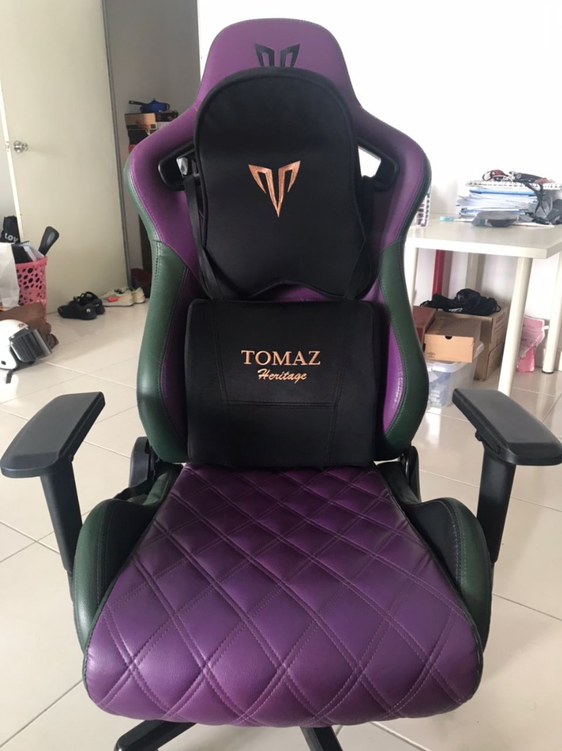 Tomaz Troy Gaming Chair (Purple) Joker, Furniture & Home Living ...