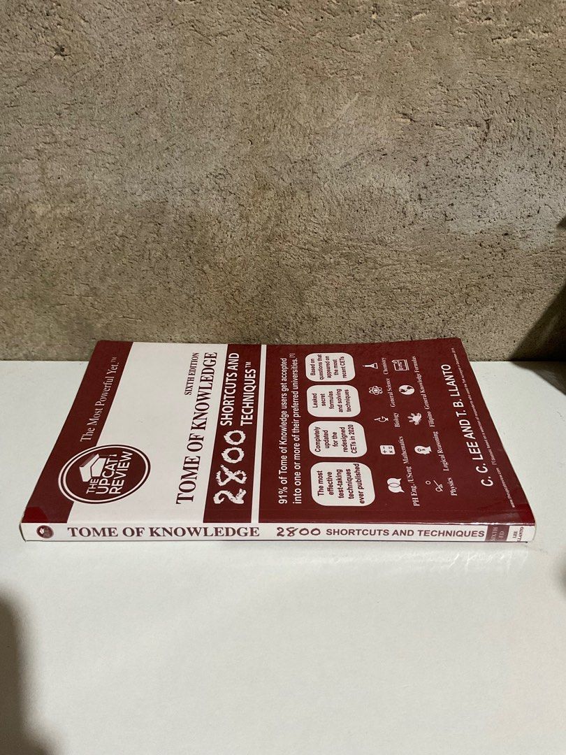 Tome of Knowledge UPCAT Reviewer 6th Ed, Hobbies & Toys, Books ...