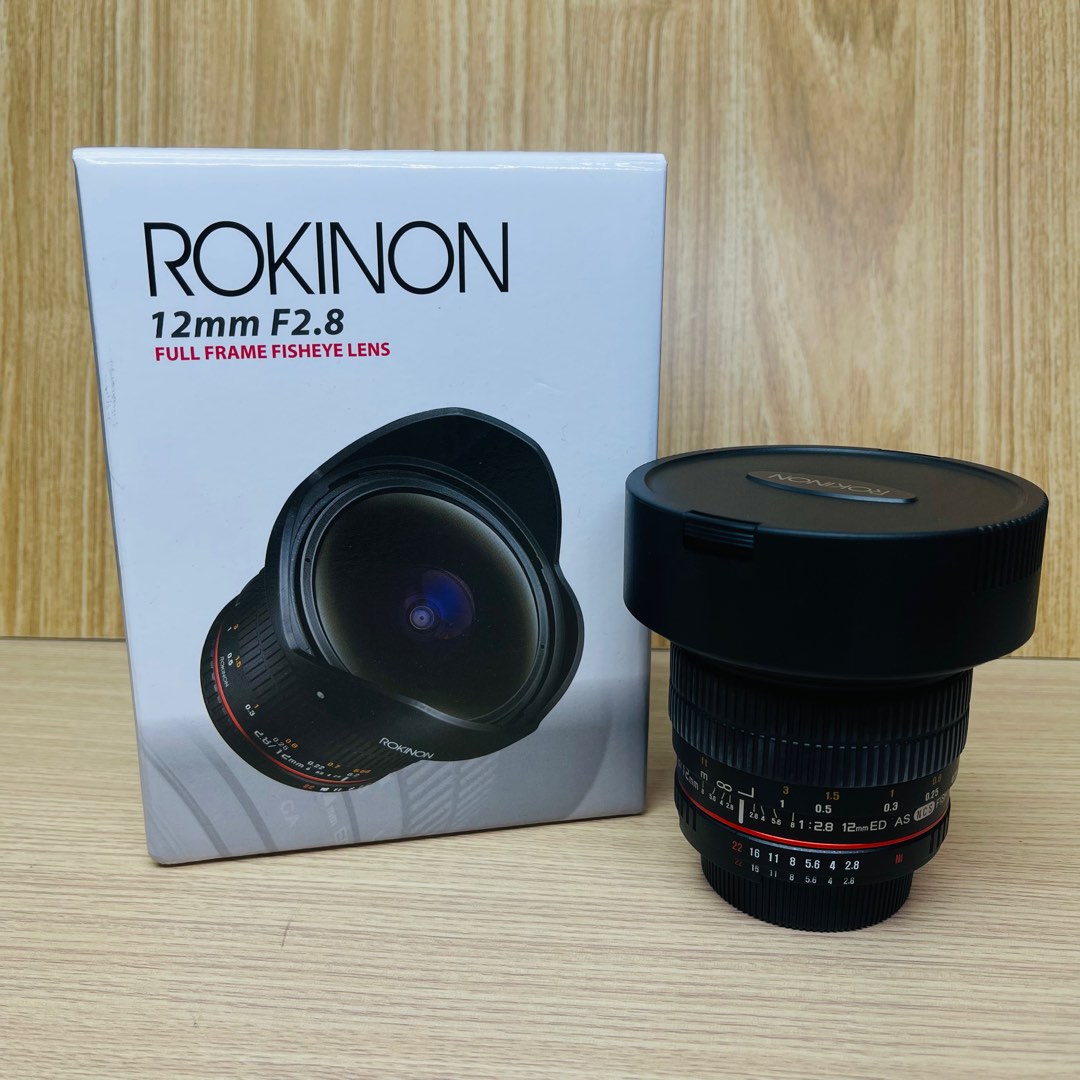TP-ROKINON 12mm F2.8 Ultra Wide Fisheye Lens for Nikon AE DSLR Cameras ...
