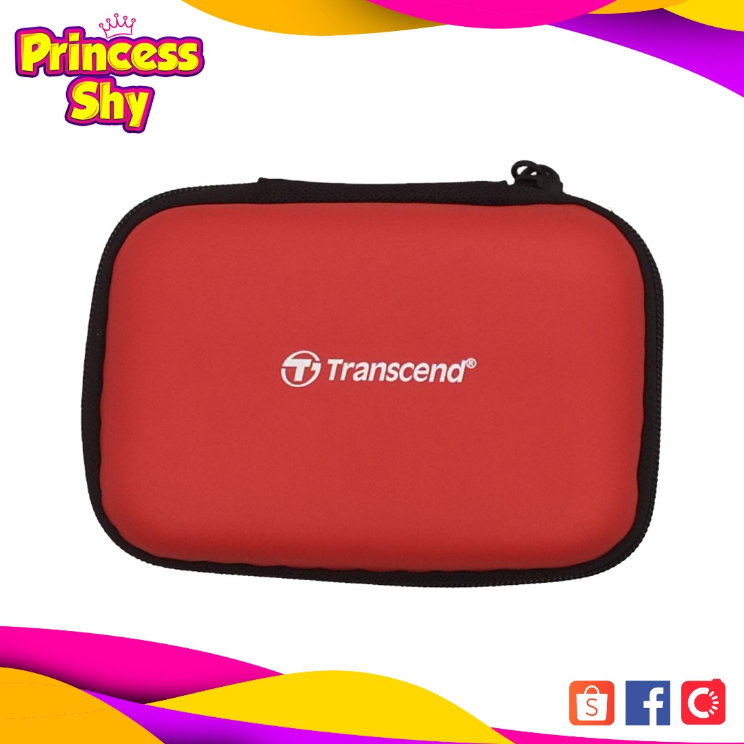 Transcend External Hard Drive Case Red on Carousell