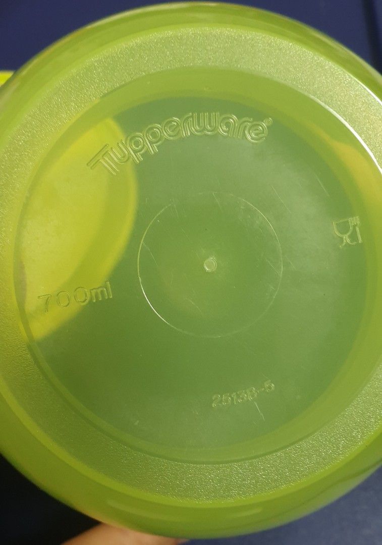 Tupperware lime green container, Furniture & Home Living, Kitchenware ...