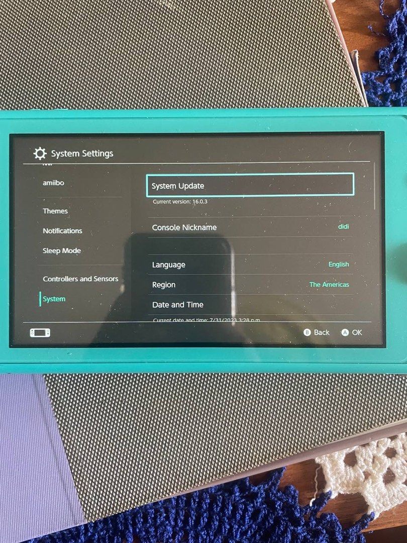 Turquoise Nintendo Switch Lite, Video Gaming, Video Game Consoles, Nintendo on Carousell