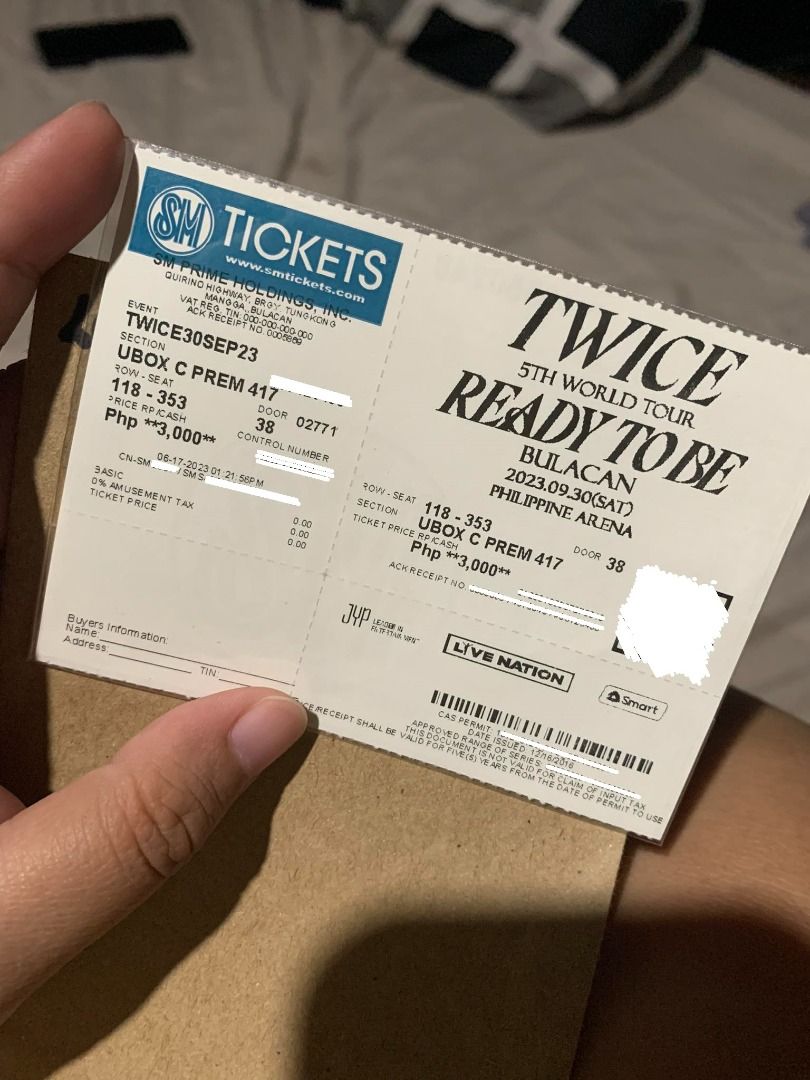 TWICE READY TO BE BULACAN DAY 01, Tickets & Vouchers, Event Tickets on Carousell