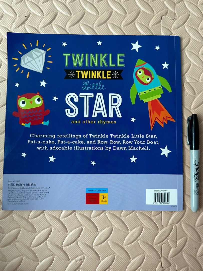 Twinkle Twinkle Little Star and other rhymes, Hobbies & Toys, Books ...