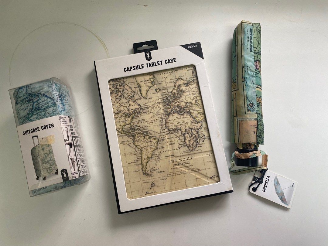 Typo accessories with World Map Design, Hobbies & Toys, Stationery ...